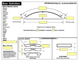 Flyer Bow Recommendation Datasheet|Keir Manufacturing